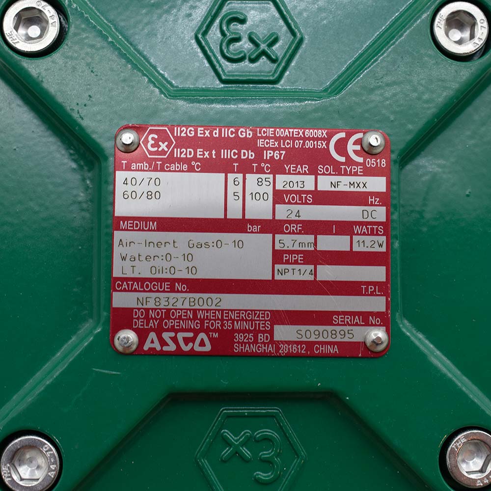 شیر برقی 3/2 ضد انفجار آسکو مدل NF8327B002|پیکاتک
