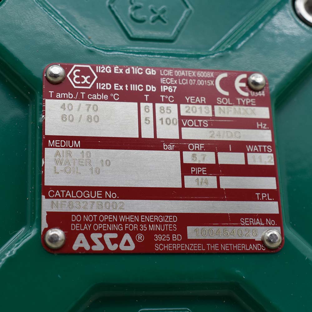 شیر برقی 3/2 ضد انفجار آسکو مدل NF8327B002 |پیکاتک
